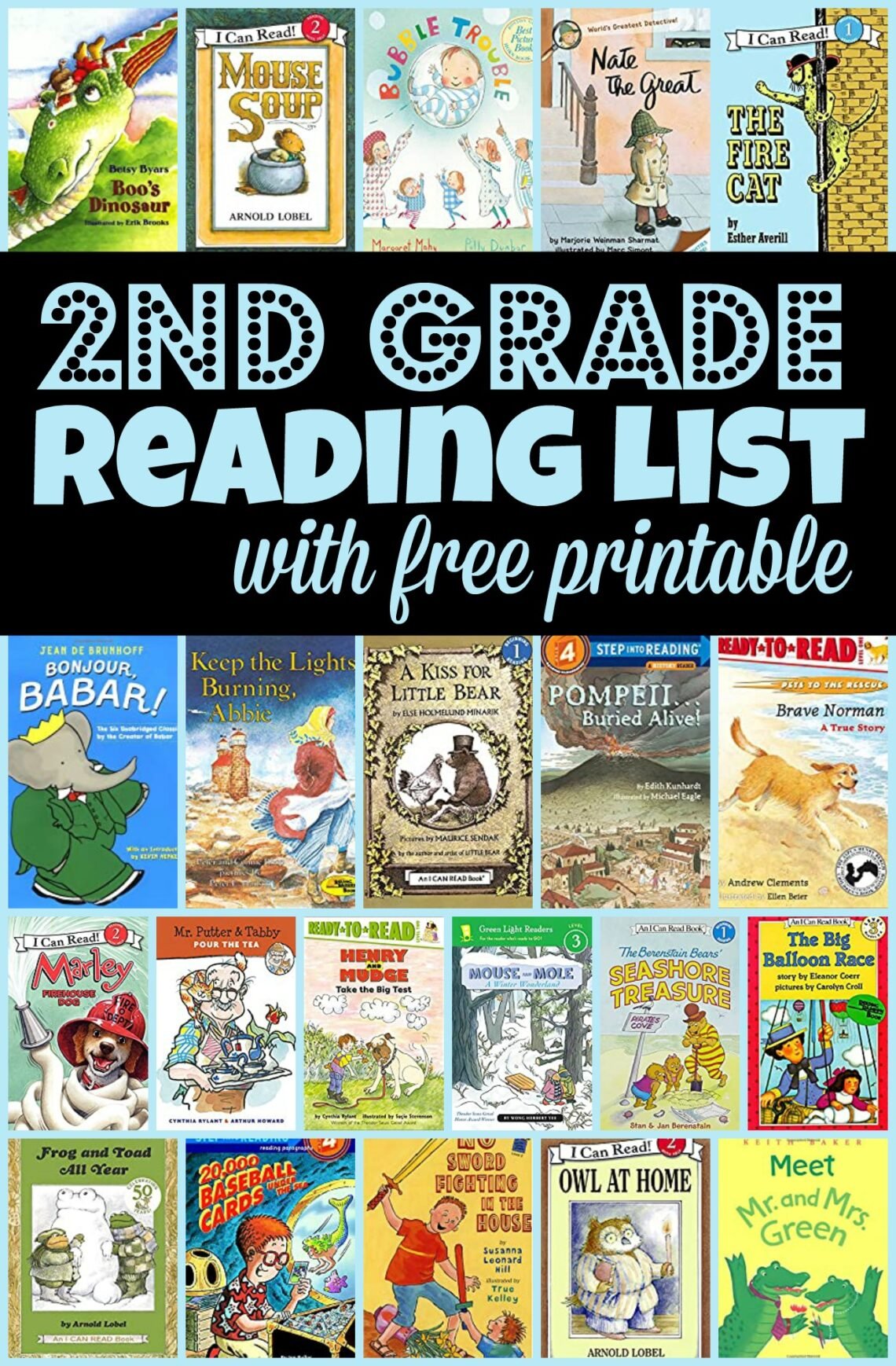 📚 5th Grade Reading List with FREE Printable Book List