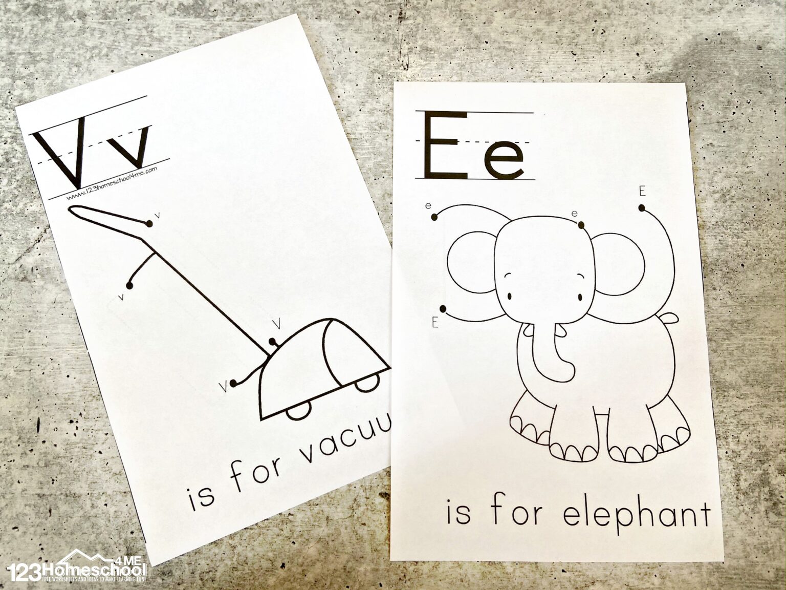 FREE Printable ABC Alphabet Dot to Dot Worksheets from A to Z