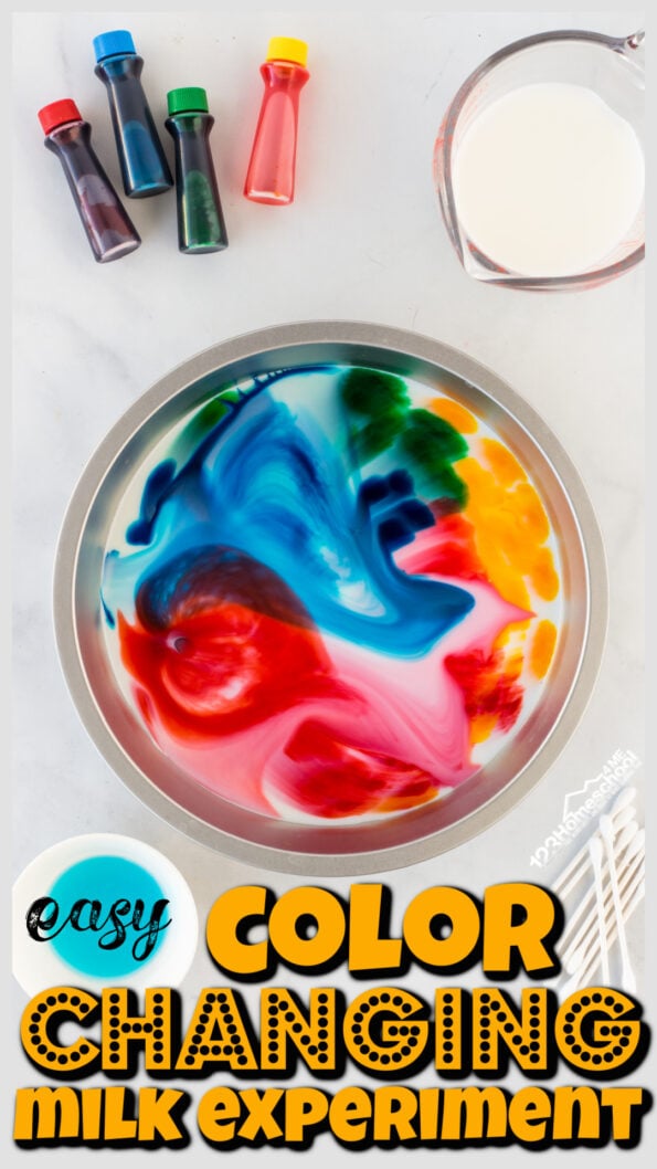 EASY Color Changing Milk Science Experiment