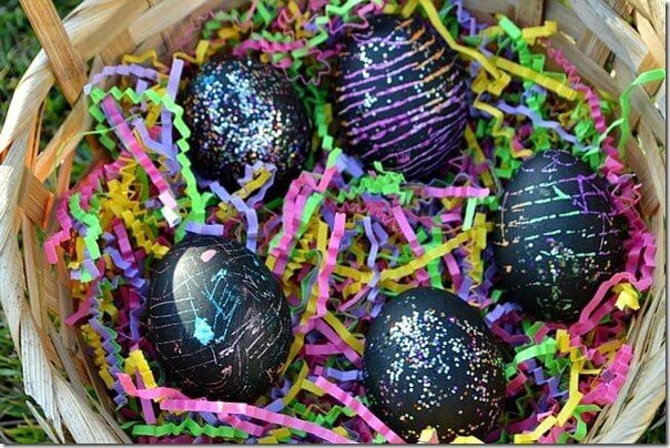 Scratch Easter Eggs Decorating Idea