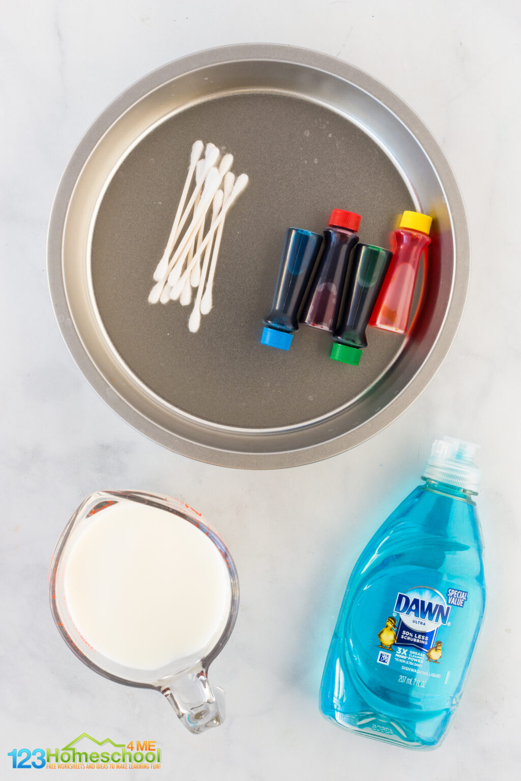 EASY Color Changing Milk Science Experiment