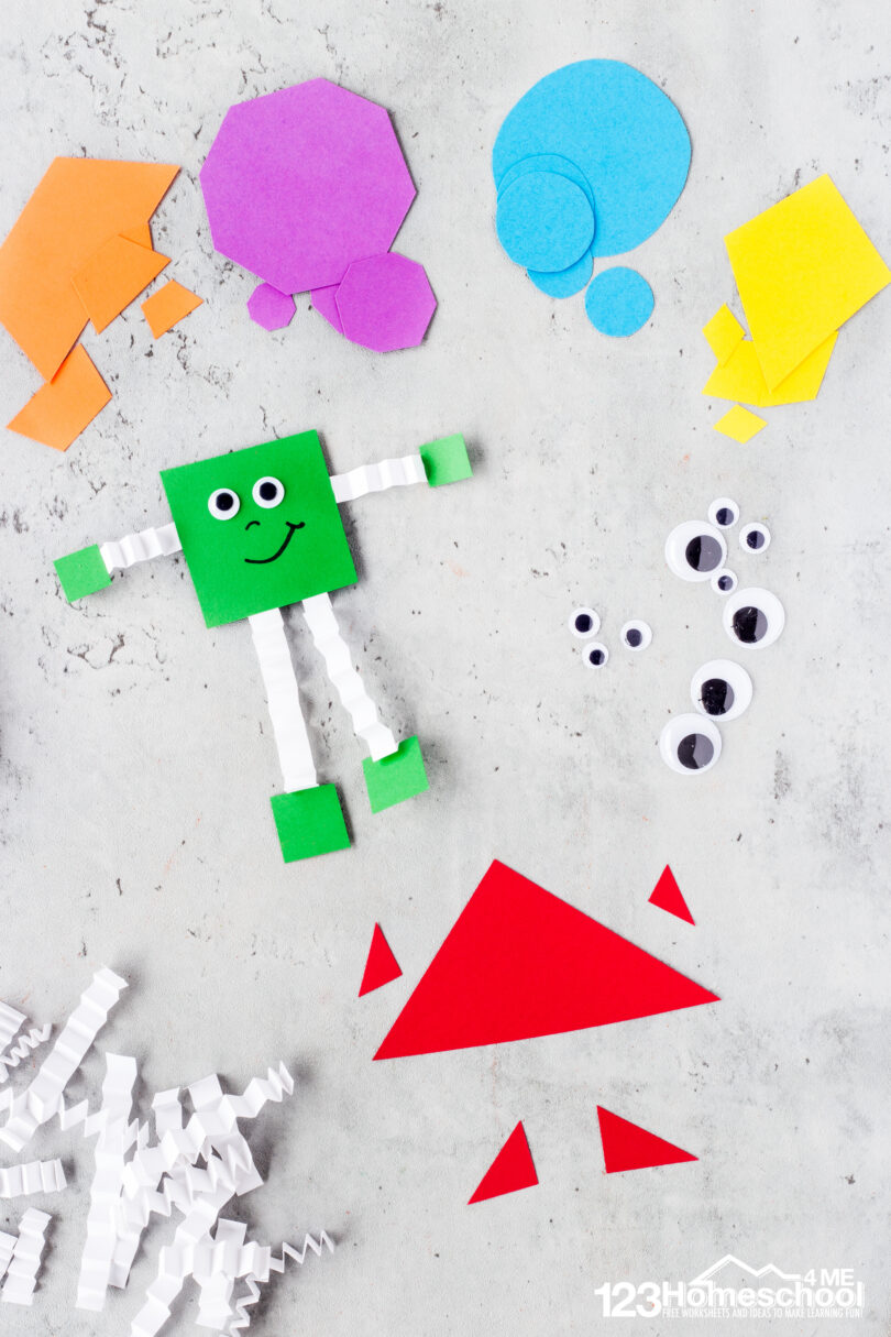 Shape Buddies Craft for Preschoolers