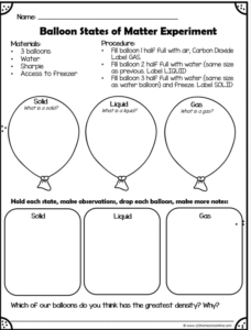 Solid, Liquid, and Gas for Kids with Hands-on Density Experiment