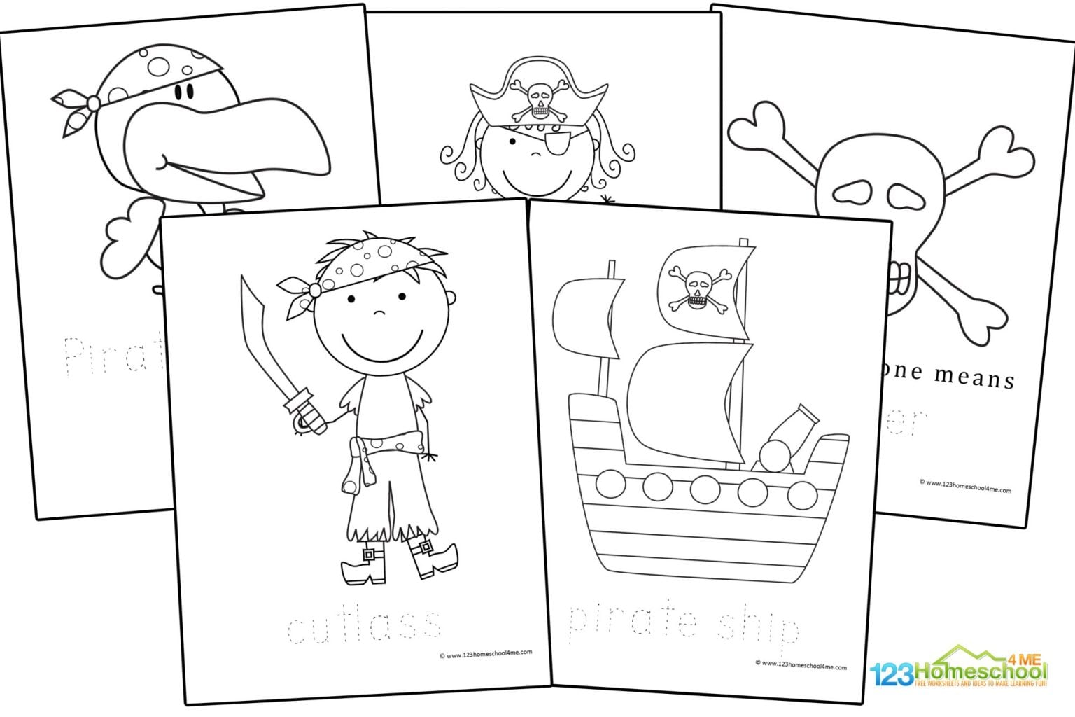 FREE Pirate Coloring Sheets for Kids