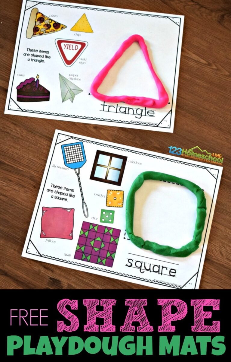 FREE Printable Playdough Mats and Play Doh Recipes for Kids