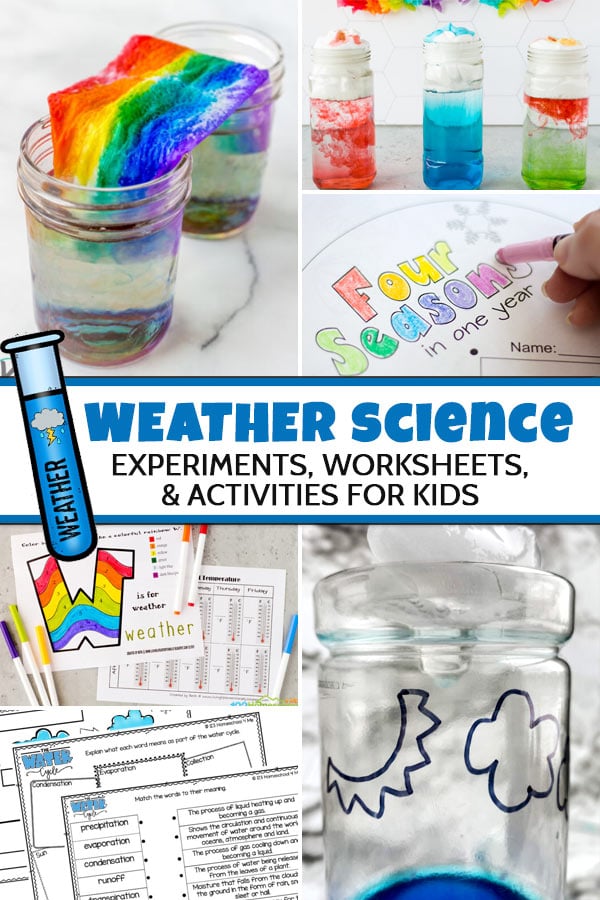Weather Science: Air Pressure, Water Cycle Activities, Free Worksheets