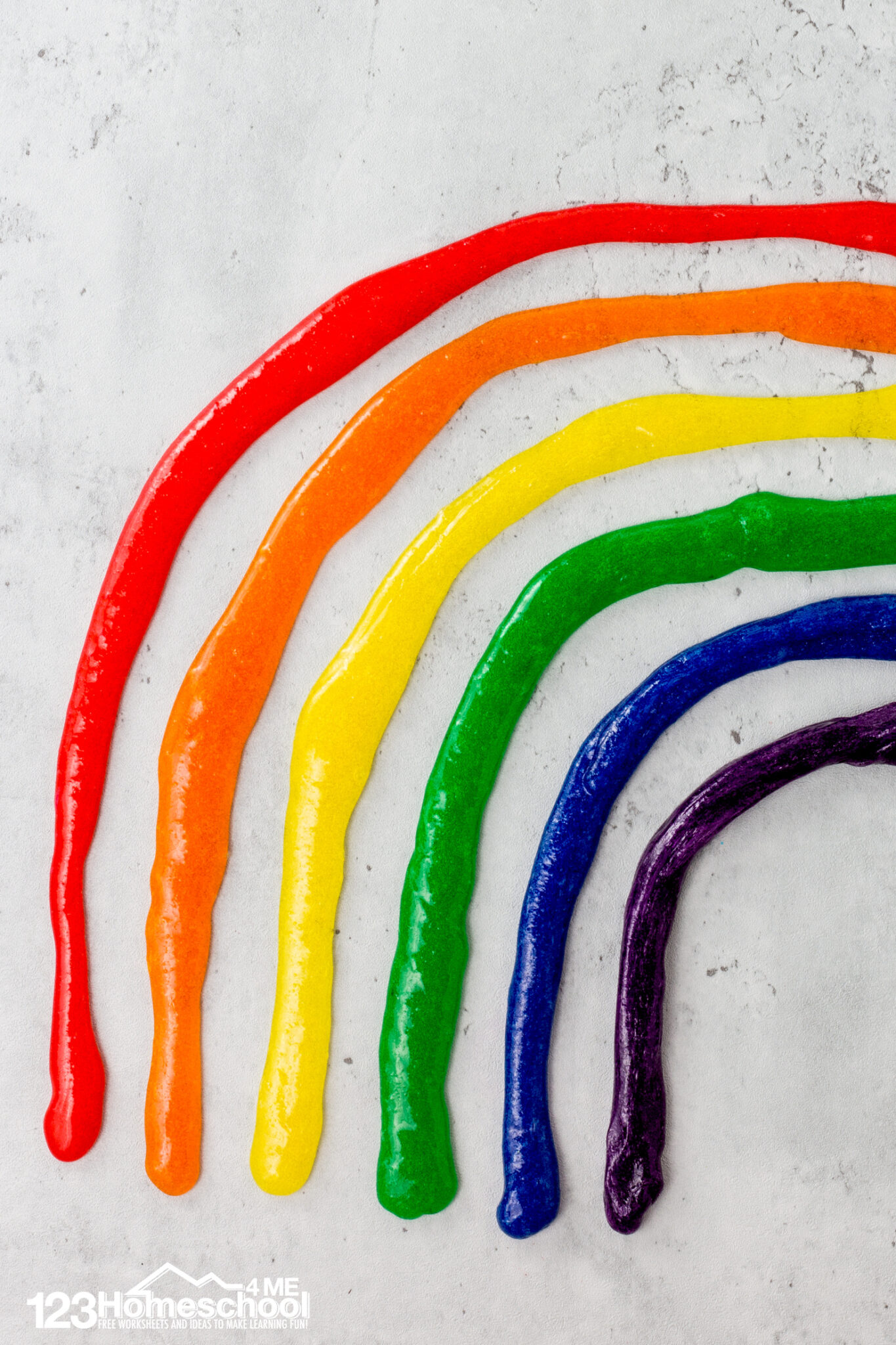 🌈 Beautiful Rainbow Slime Activity for Kids