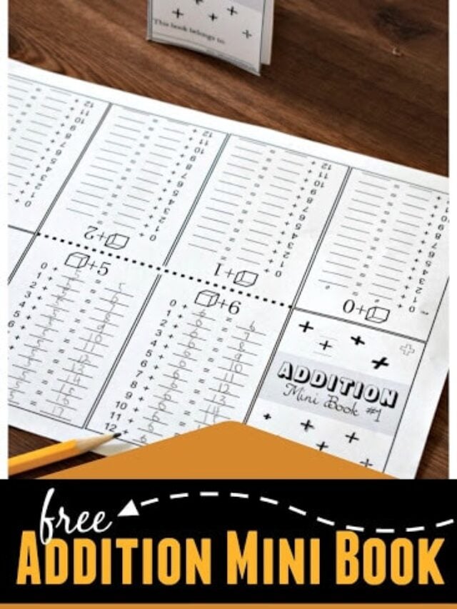 Practice Addition w/ Mini Book Activity - 123 Homeschool 4 Me