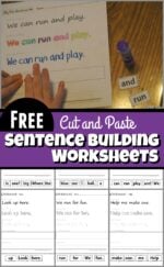 FREE Cut and Paste Alphabet Worksheets