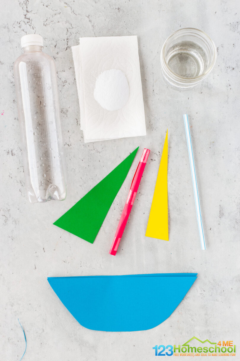 ⛵ Baking Soda Powered Boats Science Experiment