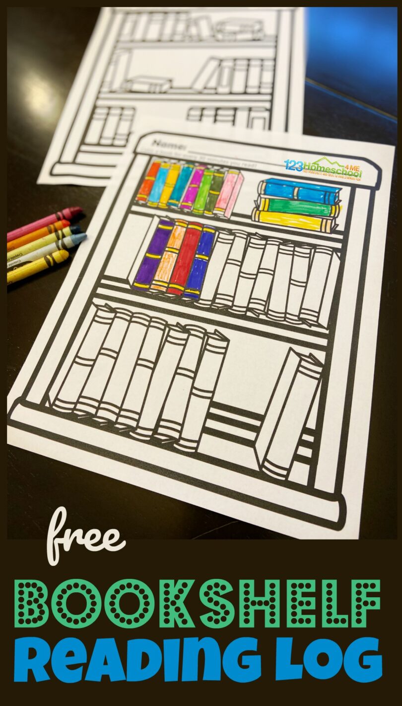 📚 FREE Bookshelf Reading Log Printable