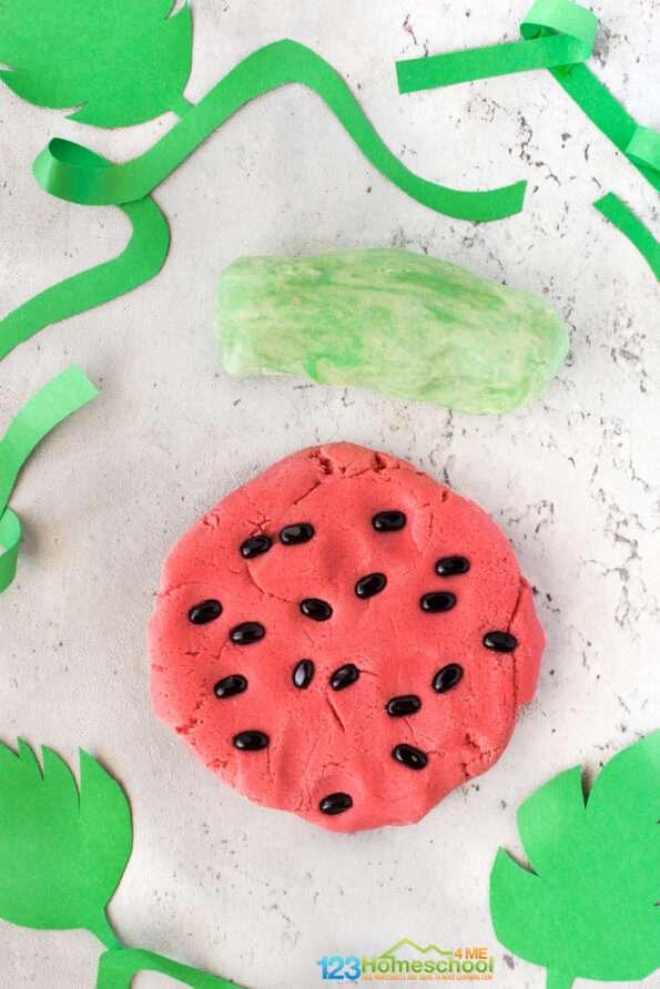 🍉 Scented Kool Aid Watermelon Playdough - Summer Activity for Kids