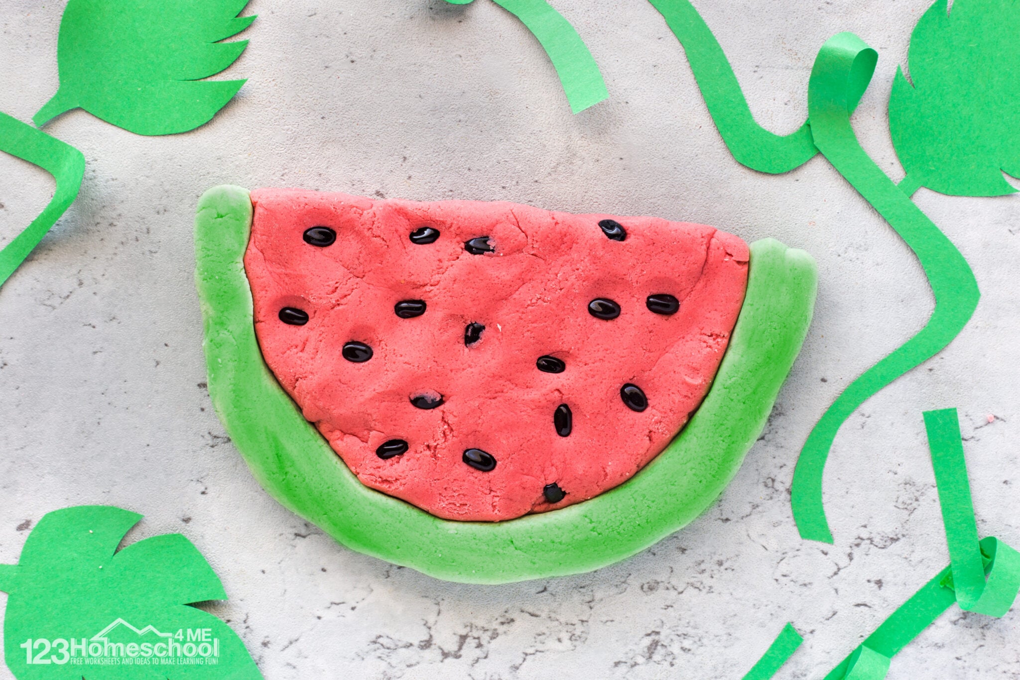 🍉 Scented Kool Aid Watermelon Playdough - Summer Activity for Kids