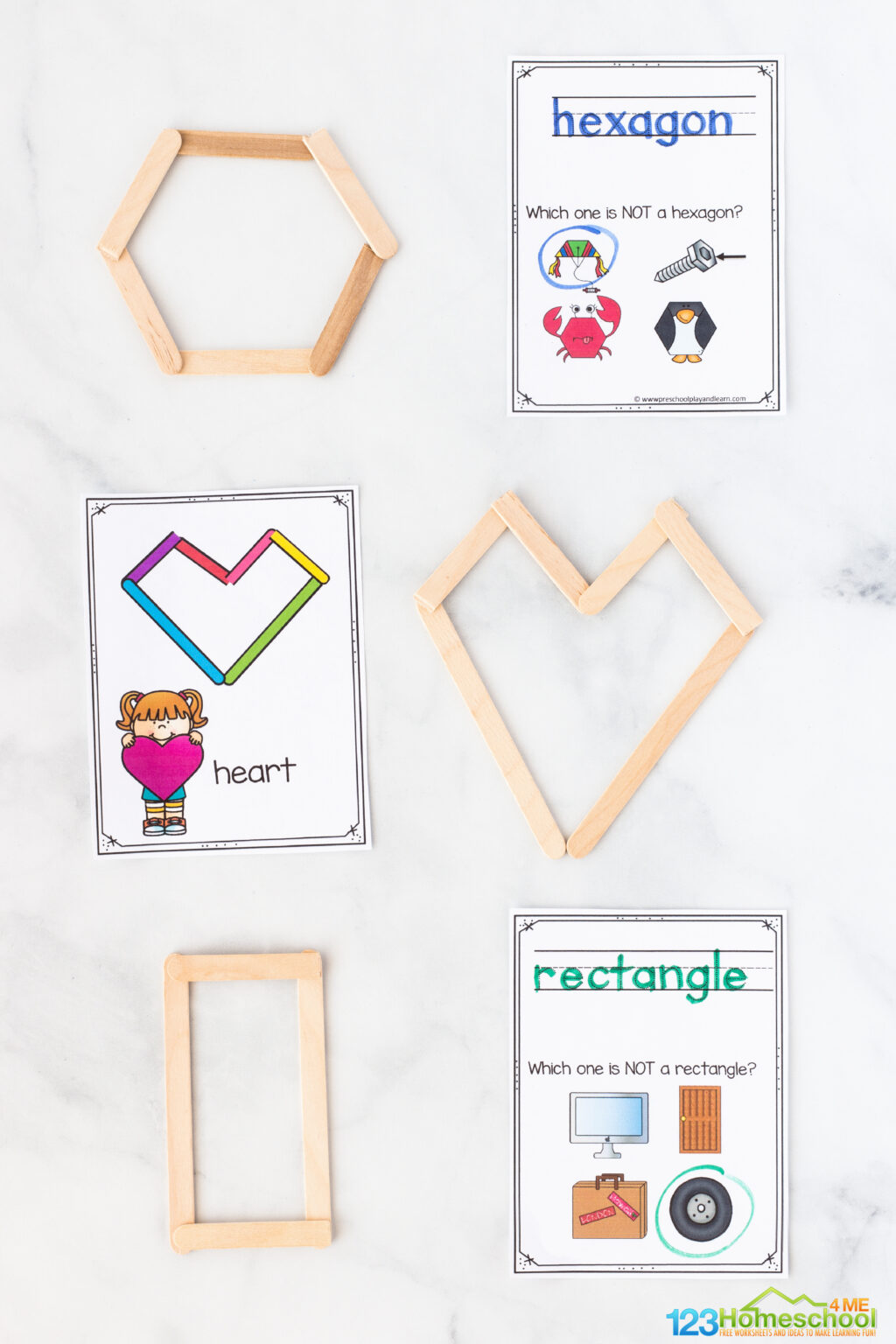 FREE Printable, Hands-on FREE Printable Shape Activityies for Toddlers