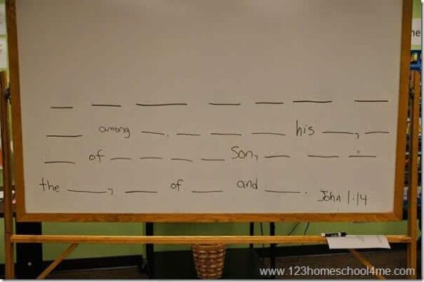 7 FUN Bible Memory Verse Games (work with any verse)