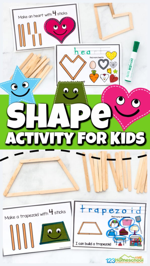 🟡 Shape Pattern Block Pictures Math Activity - FREE Printable Templates!