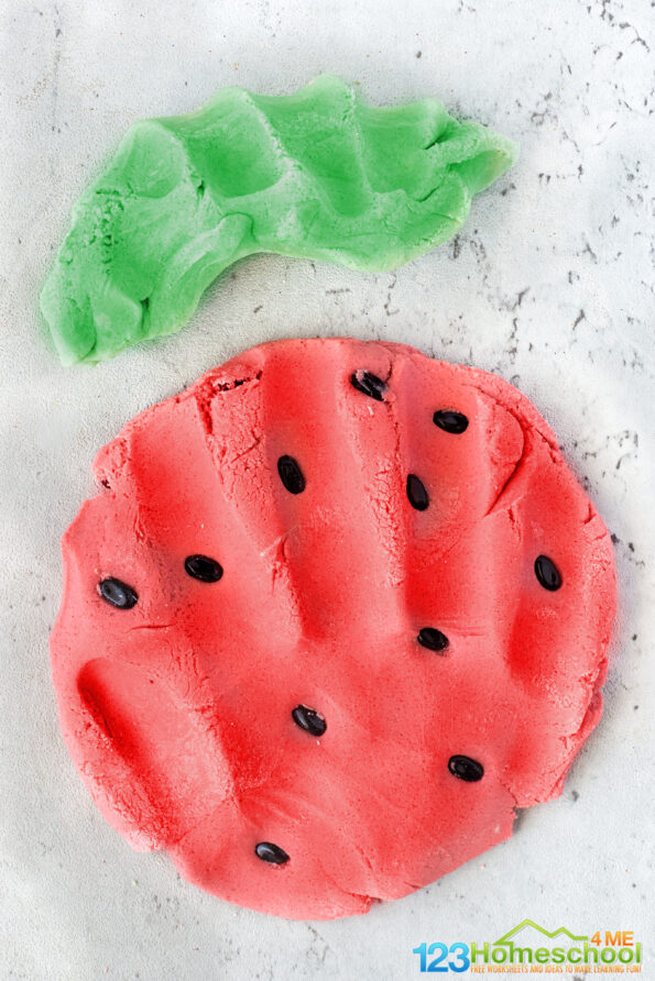 🍉 Scented Kool Aid Watermelon Playdough - Summer Activity for Kids