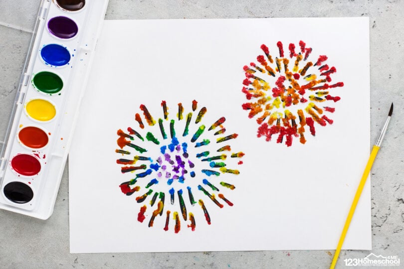 4th of July Firework Craft for Independence Day
