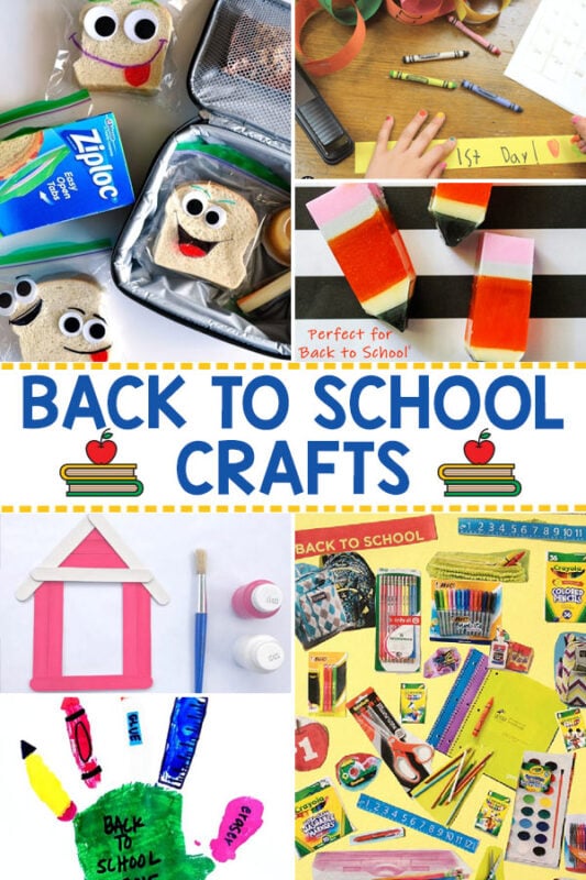 50 Fun Back to School Crafts for Kids to Celebrate the First Day of School