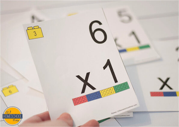 FREE Free Printable LEGO Multiplication Flash Cards pdf