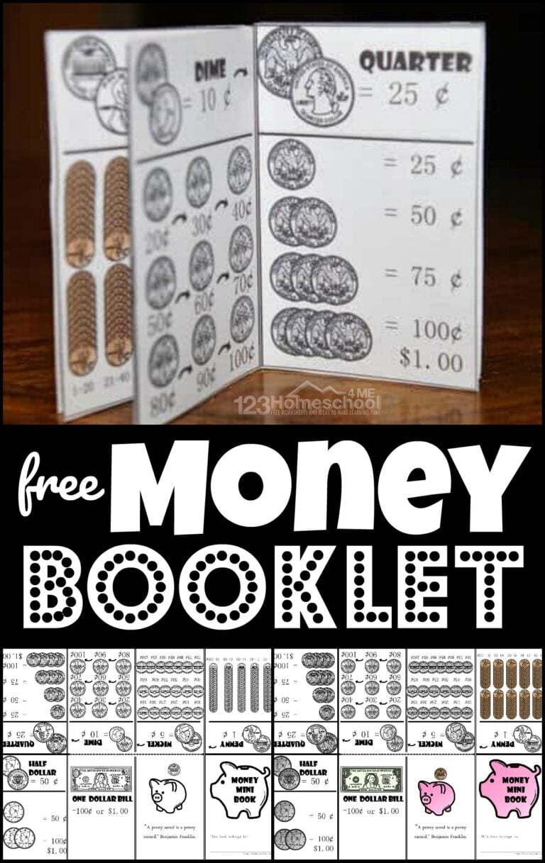 FREE Printable Color the Coin Money Worksheets