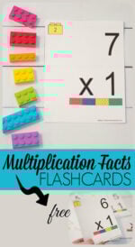 ☔ Cute, FREE Printable Spring Multiplication Math Craft