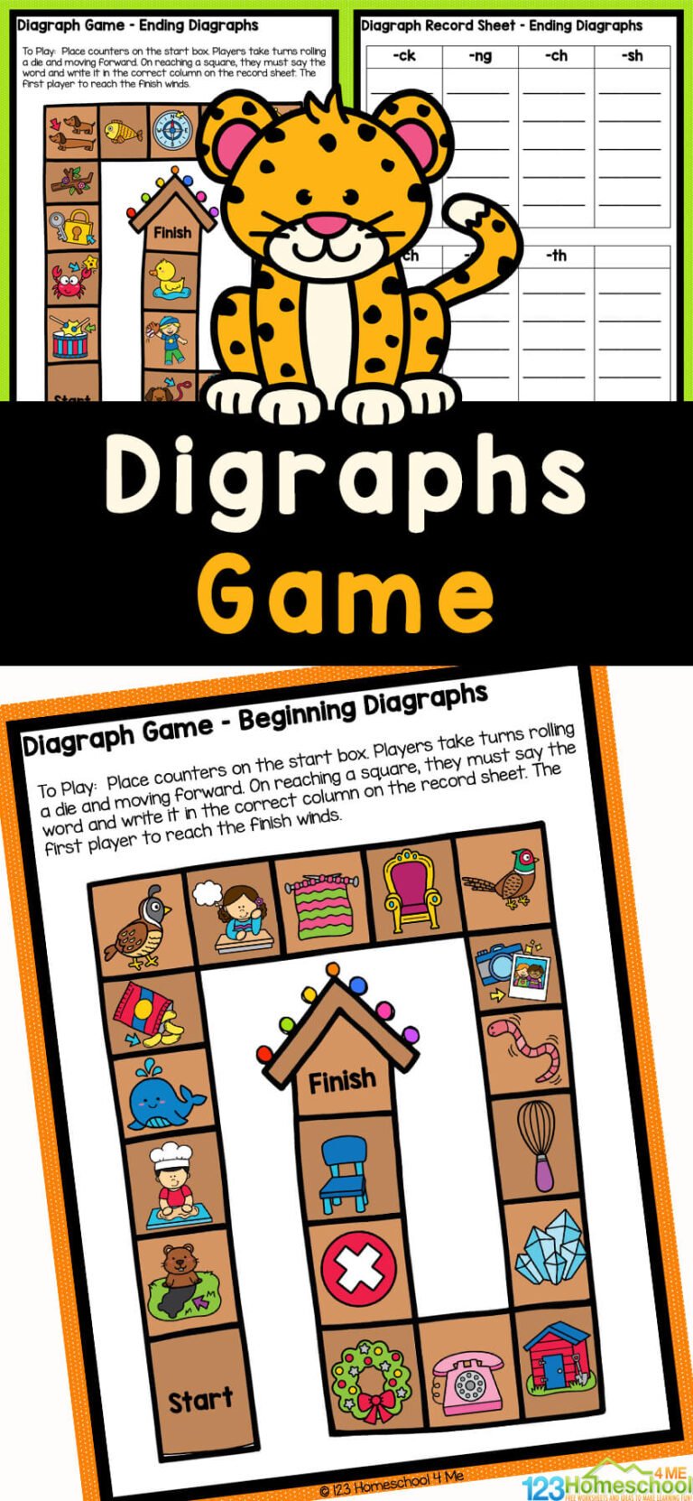FREE Printable TH Sound Words Digraph Worksheets