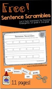 ️ FREE Ending Punctuation Activities using Pencil Clip Cards