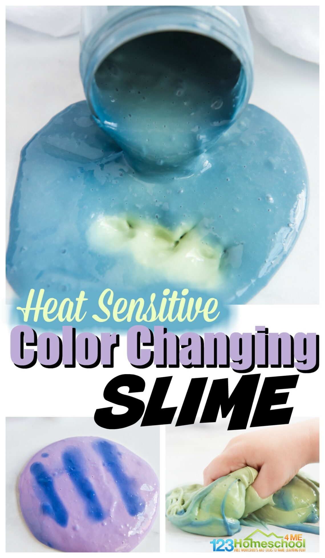 Amazing, Heat Sensitive Color Changing Slime Recipe