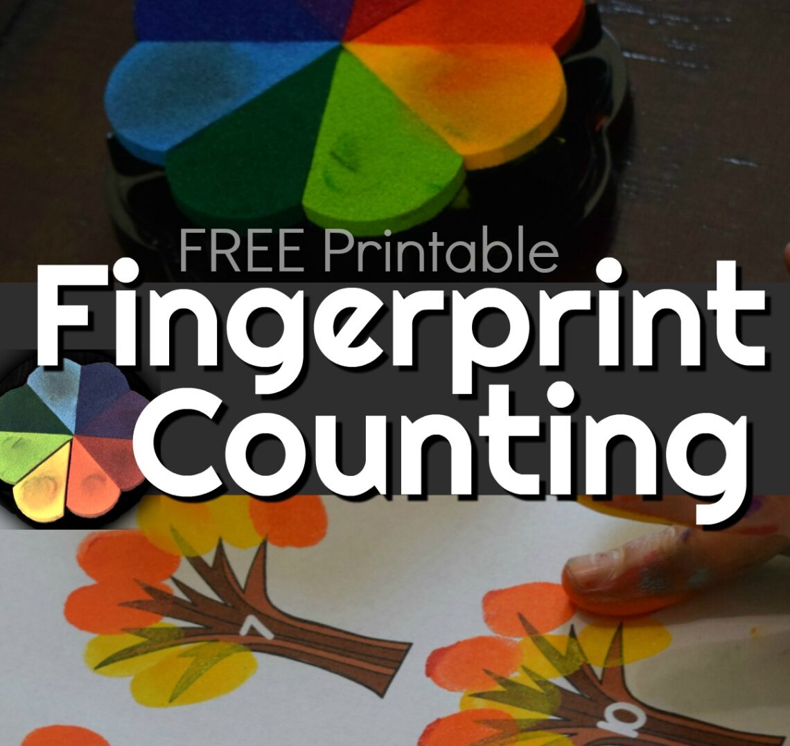 FREE Printable Fingerprint Counting Worksheets Activity
