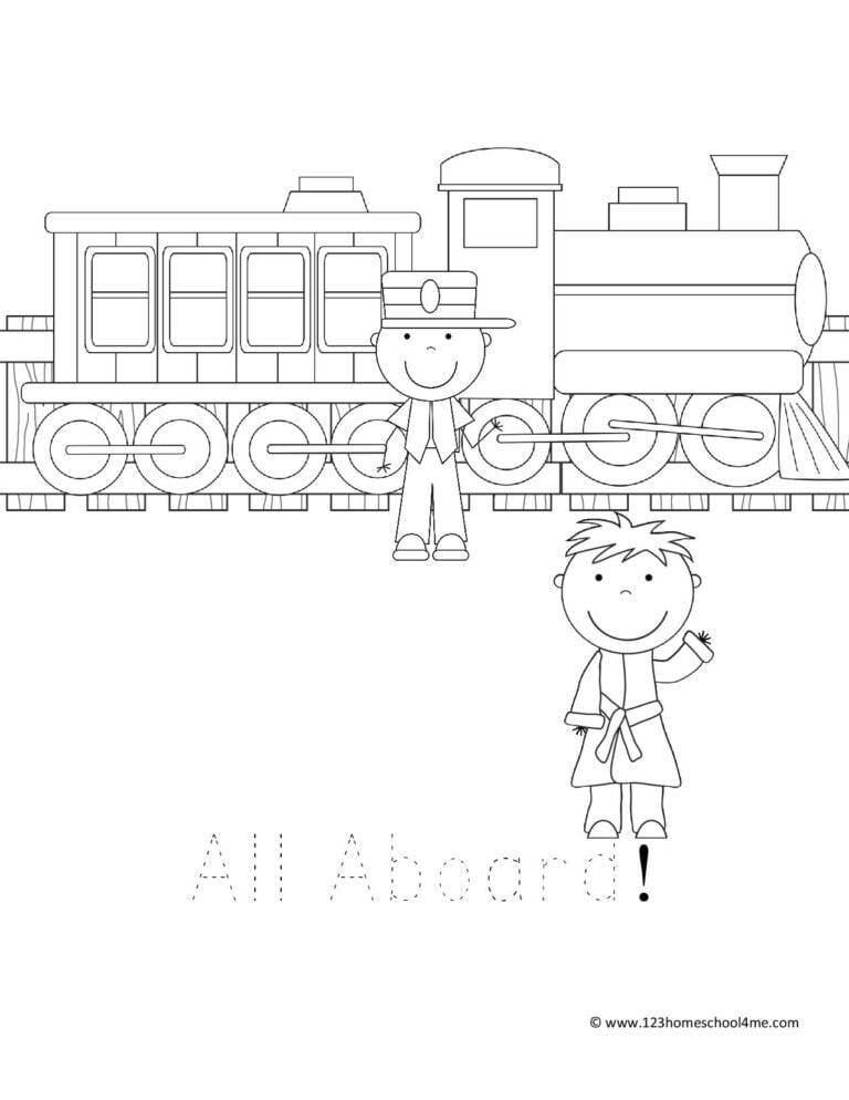 Polar Express Coloring Pages