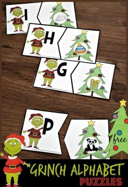 FREE Christmas Phonics Puzzles