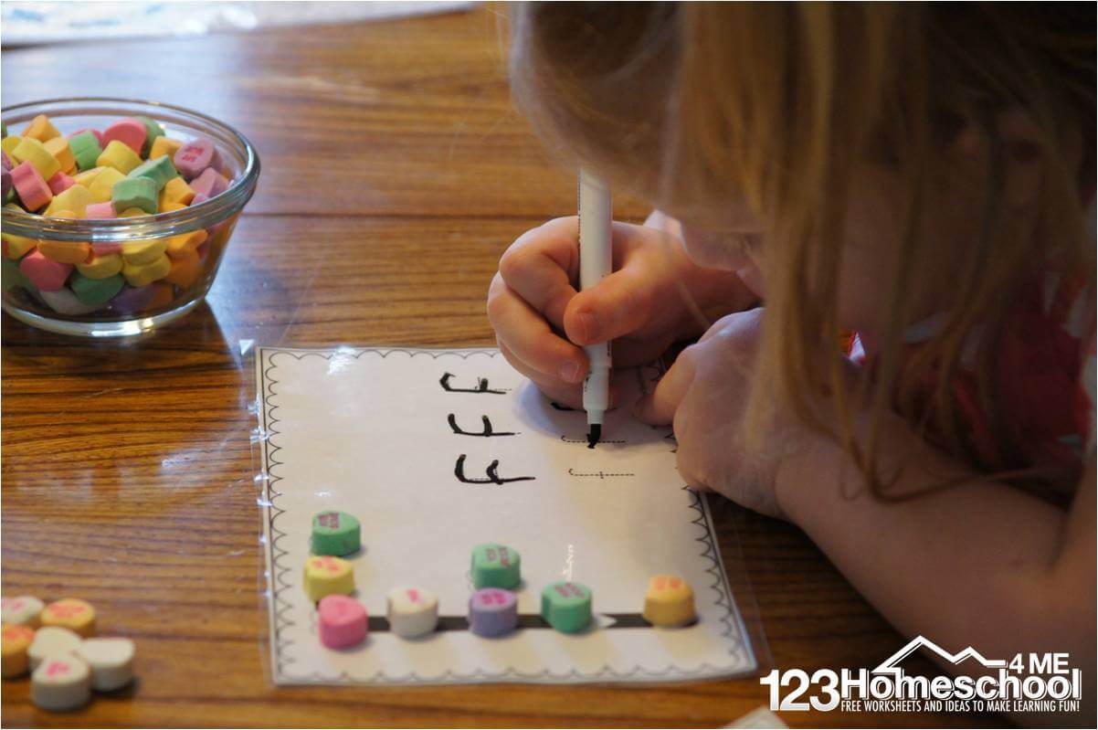 💘 FREE Valentine's Day ABC Worksheets with Conversation Hearts
