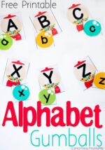 Alphabet Raindrop Letters Matching - Spring Worksheets for Preschoolers