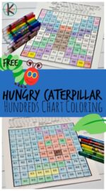 🐛 FREE Printable The Very Hungry Caterpillar Number Flashcards