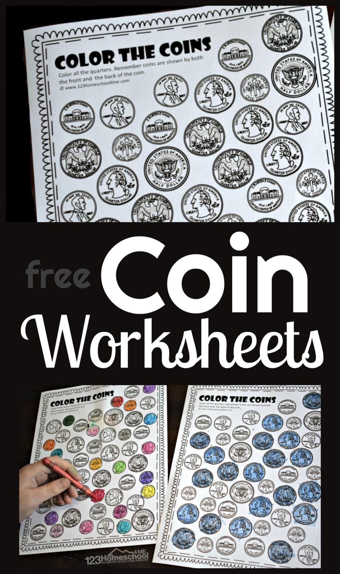 Coin Value Puzzles - A Printable Money Games