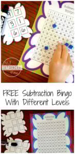 🐠 FREE Printable Aquarium Subtraction Math Games for Grade 1
