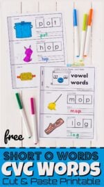FREE Reading CVC Word Stories Printable pdf Activity