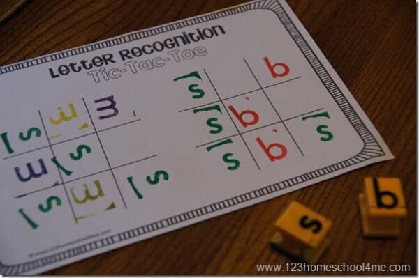 Printable Letter Recognition Games