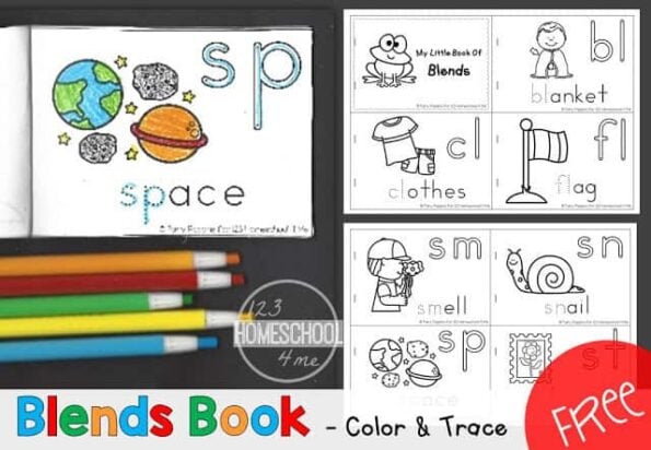 FREE Color & Trace BLENDS Book