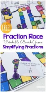 FREE No-Prep FREE Printable Fraction Games for Kids