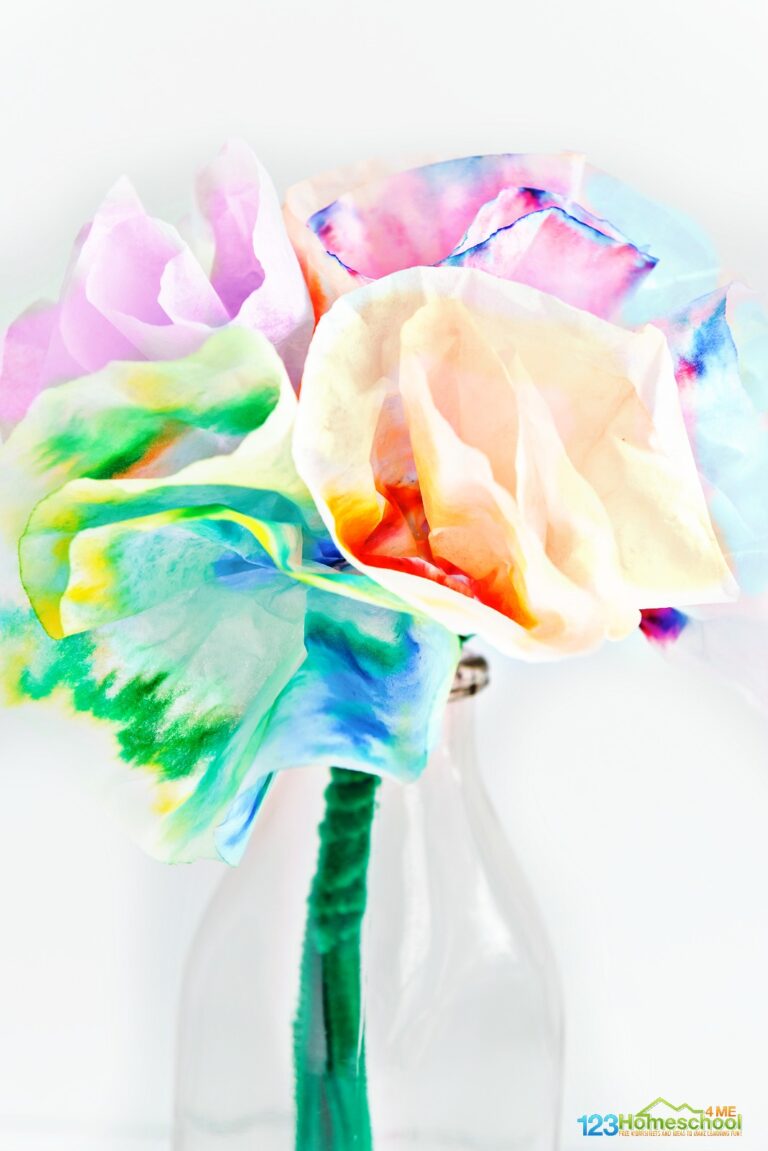 🌸 Beautiful Chromatography Flowers Science Project for Kids