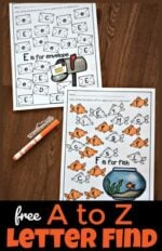 Free Alphabet Find the Letter Find Printable Activity