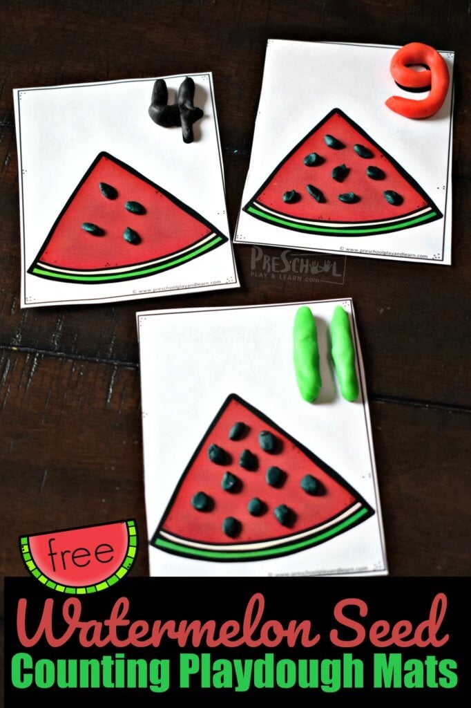 🍉 FREE Watermelon Counting Book Worksheets