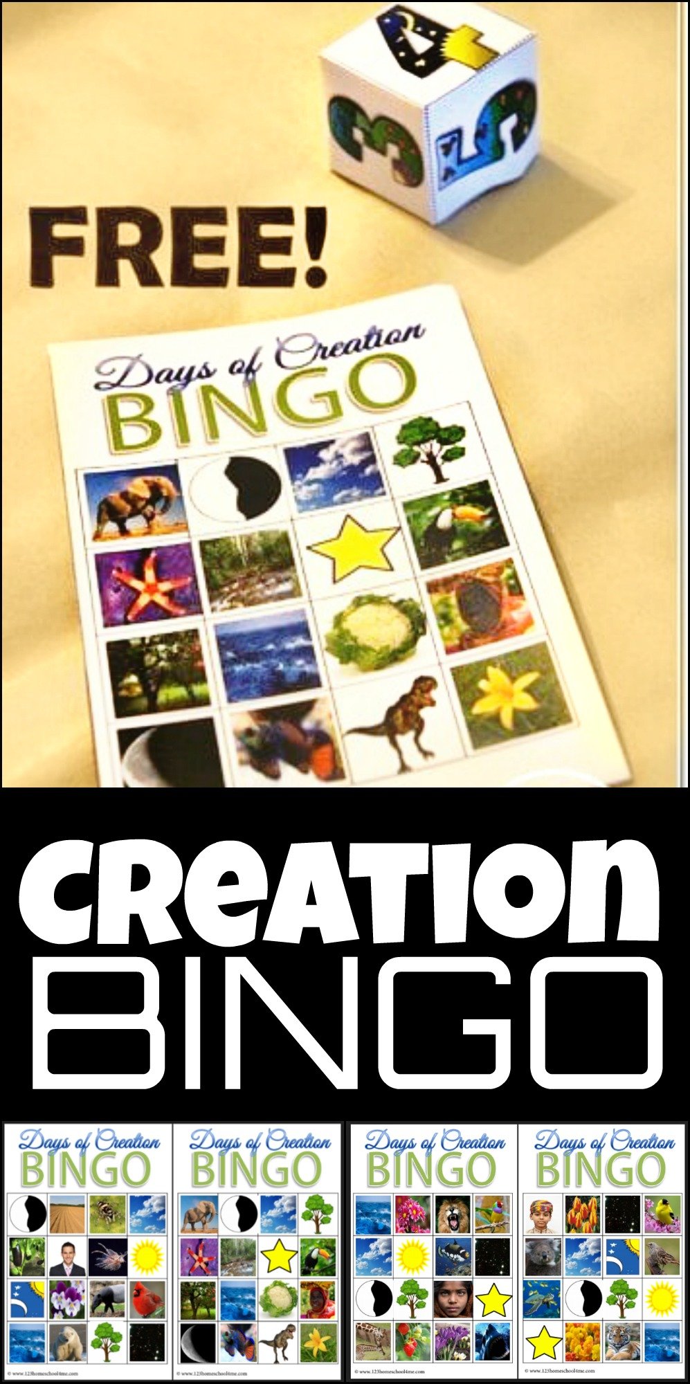 Free Printable Days of Creation BINGO for Kids