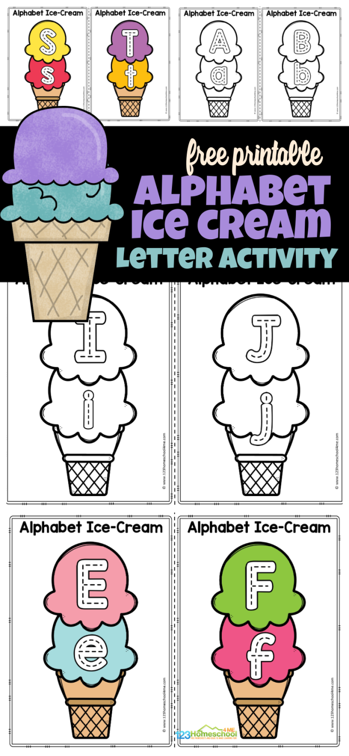 🍦 FREE Printable Ice Cream Scoops Math Game