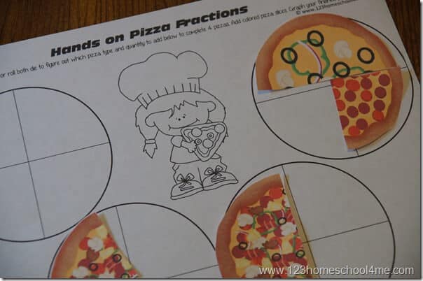Pizza Fraction Game Printable Free Pizza Fractions Printable Play Set