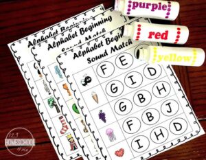 FREE Printable Phonics Beginning Sounds Do-a-Dot Worksheets pdf