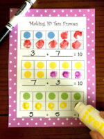 Apple Ten Frames Math Activity for Preschool and Kindergarten