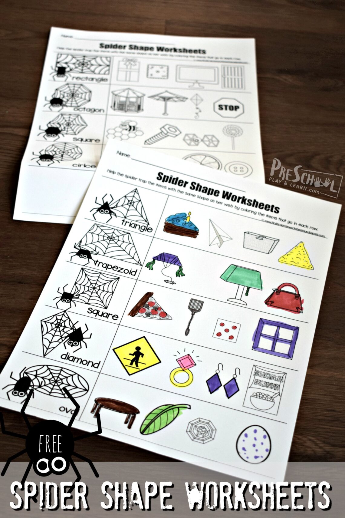 🕷️ FREE Spooky Spider Counting Activity for Preschoolers
